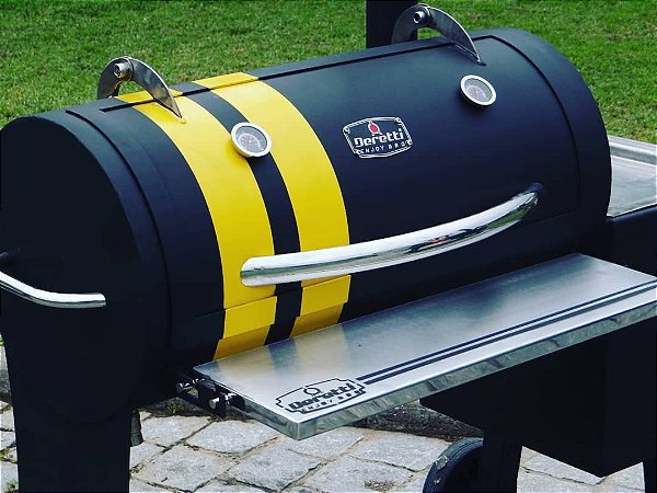 Pit Smoker 16' Tennessee + Chapa e Grill Inox 3mm - Deretti Pit Smoker ...