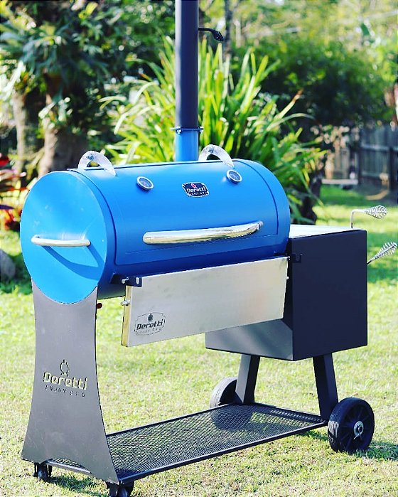 Pit Smoker 16' Tennessee + Chapa e Grill Inox 4,76mm - Deretti Pit ...
