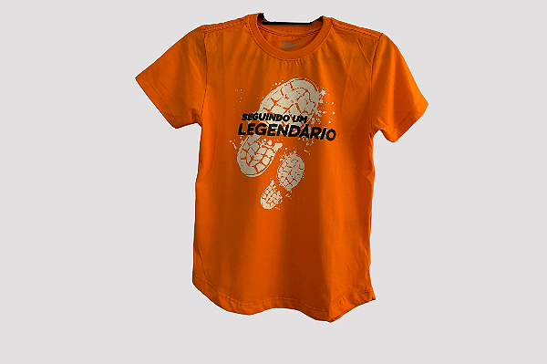 Camiseta Legado Infantil - Seguindo um Legendário - Laranja - Brilha no ...