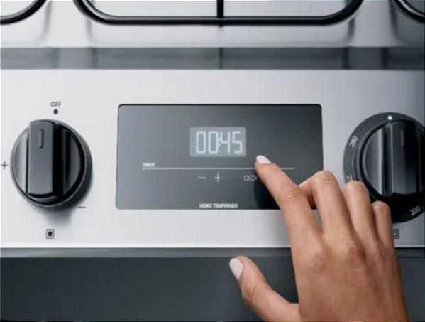 Fogão Brastemp 5 Bocas Inox Turbo Chama Touch Timer Bivolt - LiquidaE ...