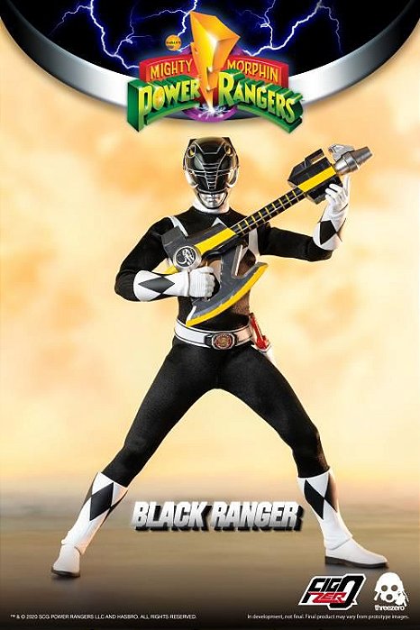 Ranger Preto Power Rangers Mighty Morphin Threezero original - Prime ...
