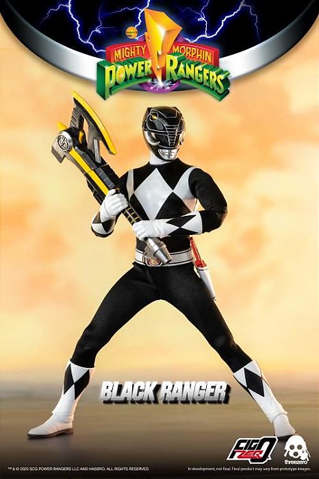 Ranger Preto Power Rangers Mighty Morphin Threezero original - Prime ...