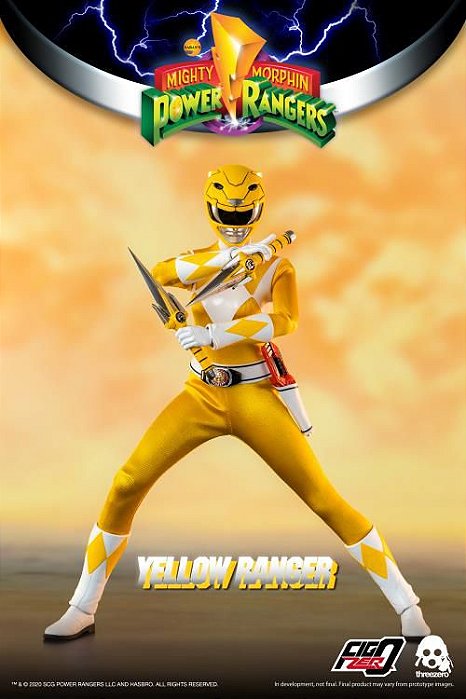 Ranger Amarelo Power Rangers Mighty Morphin Threezero original - Prime ...