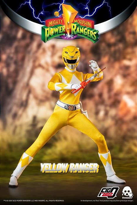 Ranger Amarelo Power Rangers Mighty Morphin Threezero original - Prime ...