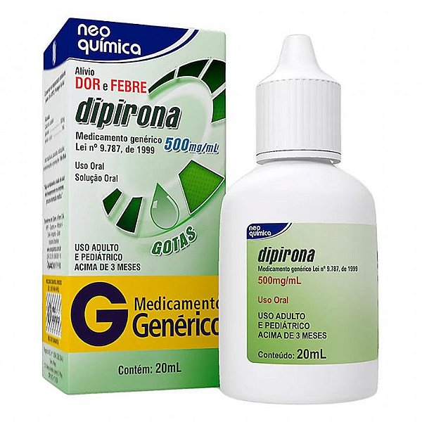 Dipirona 20ml Gts Neo Quimica Farmaviver