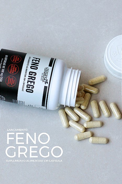 FENO GREGO 60 CAPS DE 500MG - Vegetal do Brasil - Loja de Fábrica