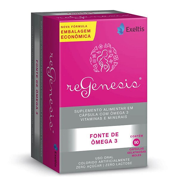 Suplemento Regenesis Ômega 3 90 Cápsulas Gelatinosas Moles ...