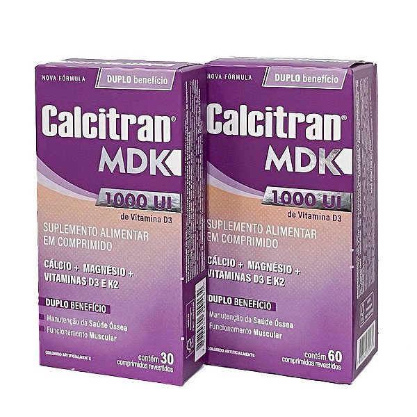 Kit Calcitran MDK 1000UI 90 Comprimidos Revestidos - Resilifarma ...
