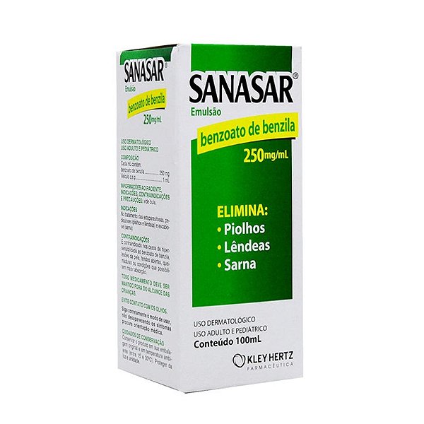 Sanasar Emulsão Benzoato De Benzila 100ml - Resilifarma - Saúde em ... Sanasar Emulsão Benzoato De Benzila 100ml - Resilifarma - Saúde em ...