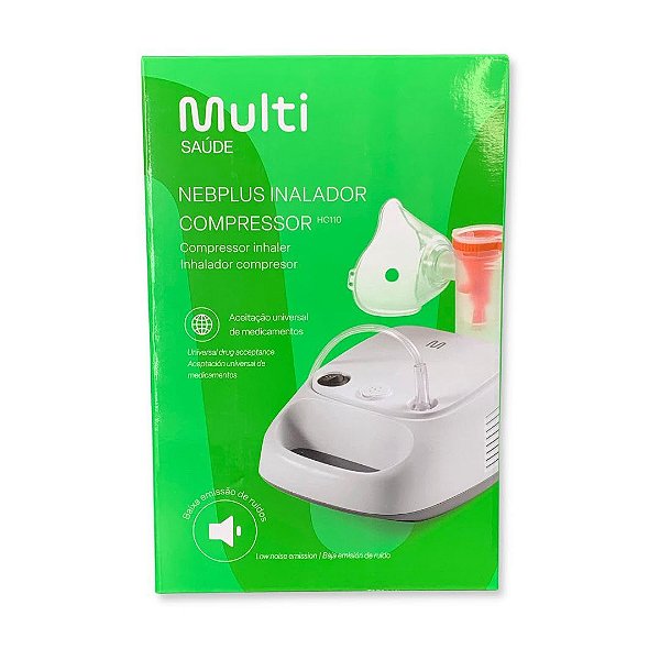 Inalador Compressor Multilaser NebPlus HC110 Bivolt - Resilifarma ...