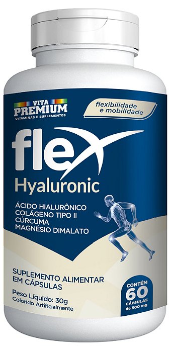 Suplemento Alimentar Vita Premium Flex Hyaluronic 60 Cápsulas ...