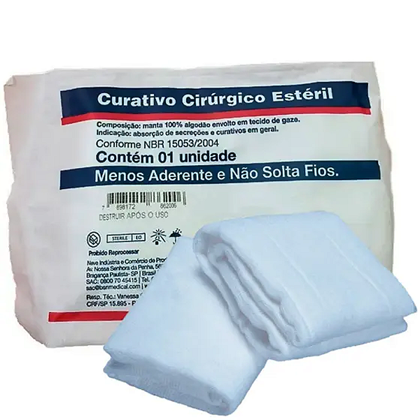 Curativo Compressa Gaze Algodonada Estéril 15x60cm - Neve - Cirúrgica ... Curativo Compressa Gaze Algodonada Estéril 15x60cm - Neve - Cirúrgica ...