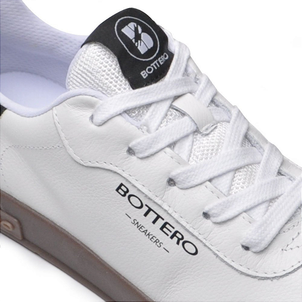 Tênis Bottero Ref. 364905 Tecido Sport Cinza Claro Cabedal em Couro Cor ...