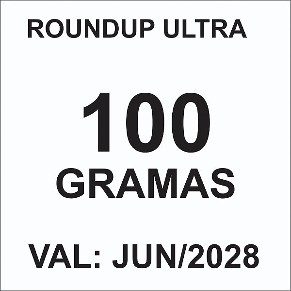 Roundup Granulado Francionado(100gramas) para bomba de 20 Litros ...