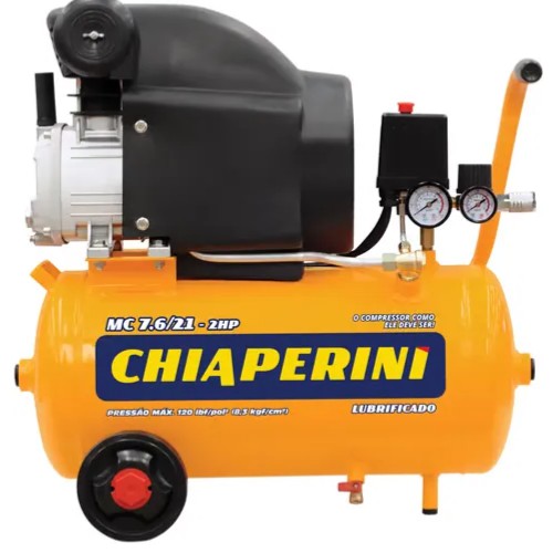 Motocompressor Chiaperini MC 7.6/21 - 7,6pcm 21L 120psi - 220V - Loja ...