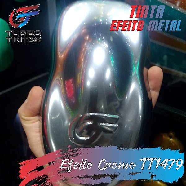 Tinta de Efeito Cromo - Chrome Turbo Poliéster - TT1479 - Turbo Tintas