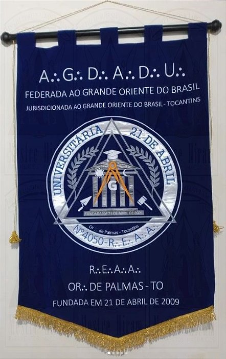 Estandarte - Mestre Hiram Paramentos Maçônicos