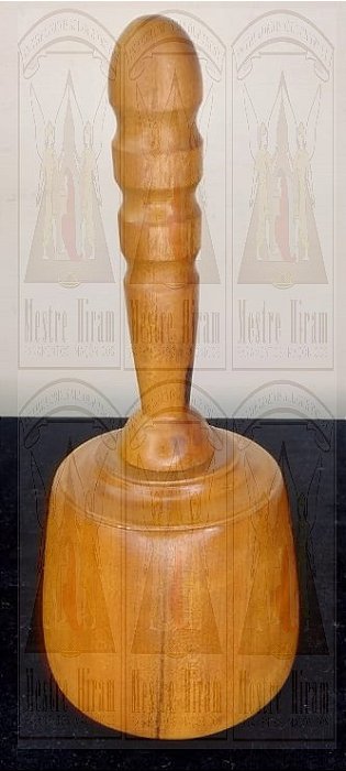 Maço Pesado Madeira Lei - Mestre Hiram Paramentos Maçônicos