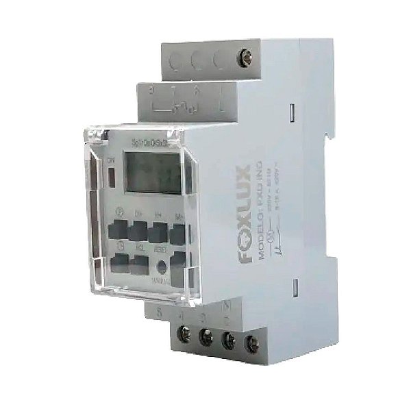 Timer Temporizador Programavel Digital Industrial 220 Foxlux - Elétrica ...