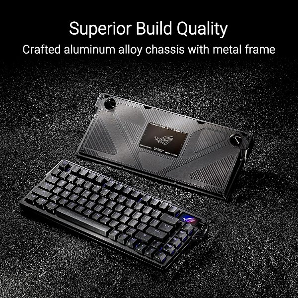 TECLADO ASUS ROG AZOTH EXTREME 75% WIRELESS OLED DISPLAY COLOR ROG NX ...