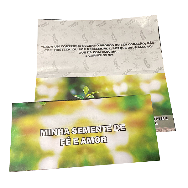 Envelope Especial Oferta semente - 23x10cm -100 unid - Novo Israel ...