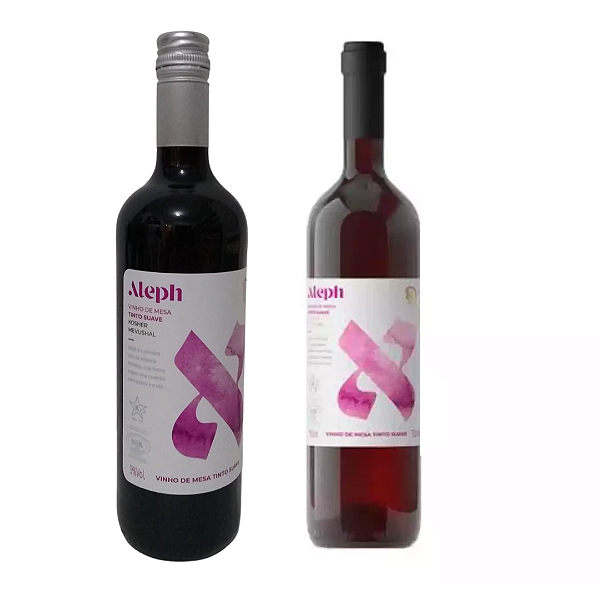Vinho Aleph Tinto Suave Kosher le Pessach 750ml - Novo Israel ...