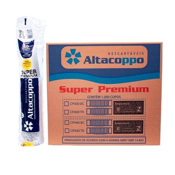 COPO 550ML TRANSPARENTE PP ALTACOPPO C/50 UNIDADES - Ângulo Embalagens