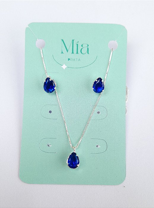 Conjunto Gotas Azul Míaprata