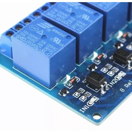 Módulo RELE 5V 8 Canais 10A - Automação - Arduino - ACEPIC Tecnologia