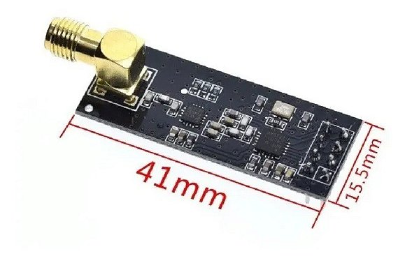 Módulo NRF24L01-PA Transceptor Wireless c/Antena 1000m - ACEPIC Tecnologia