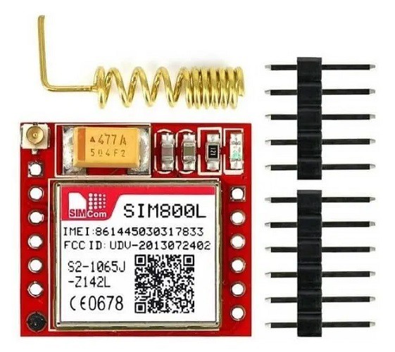 Módulo GSM GPRS SIM800L com Antena - ACEPIC Tecnologia