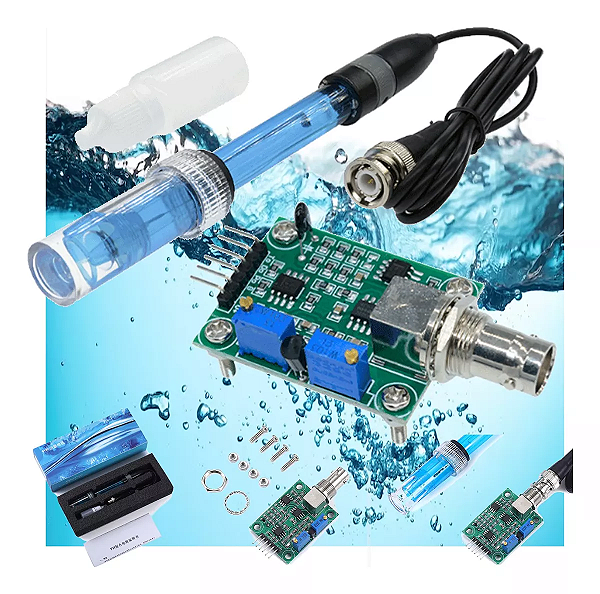 Módulo Sensor + Ph Eletrodo Sonda Probe Bnc Arduino/phmetro - MARLEX STORE