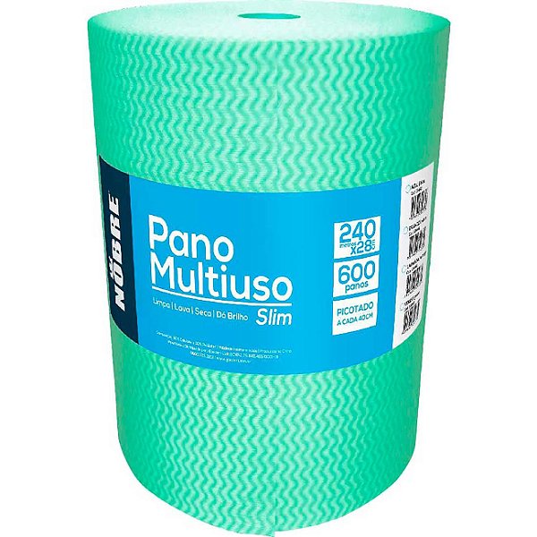 ROLO PANO MULTIUSO SLIM C/28CM X 240M PICOTADO VERDE - NOBRE - Vesco ... ROLO PANO MULTIUSO SLIM C/28CM X 240M PICOTADO VERDE - NOBRE - Vesco ...