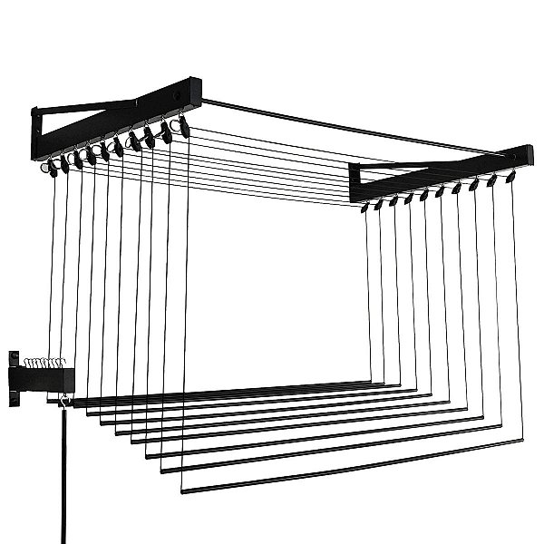 Varal de Roupas Varal de Parede 10 Varetas Individuais REFORÇADDO ...