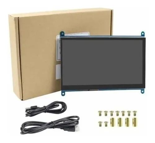 Tela Lcd De 7 Polegadas Para Raspberry Pi4 Touch 1024x600 - Blutu ...