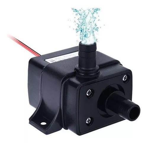 Mini Bomba Água 12v Submersa Dc 240l/h 5w Coluna D'água 3m - Blutu ...