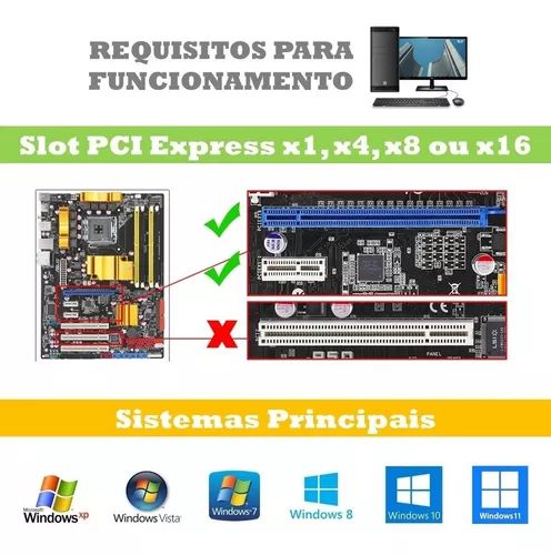 Placa De Rede Wi-fi Dual Band 2.4g/5ghz 600mbps Bluetooth 4.0 Pci-e ...