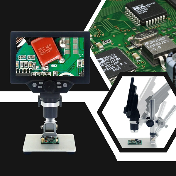 Mustool G1200 Microscópio Digital 12mp 7 Polegadas - Blutu - Loja de ...