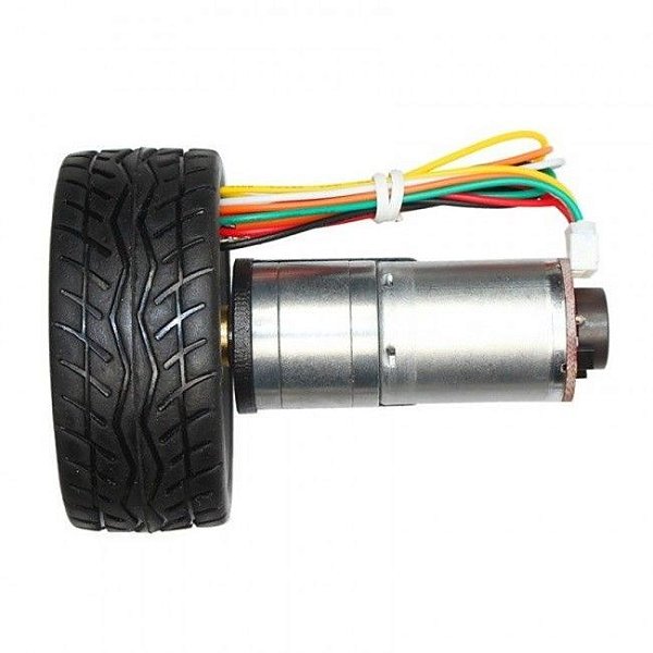 Motor DC 6V 210RPM com Encoder e Roda | Baú da Eletrônica - Baú da ...