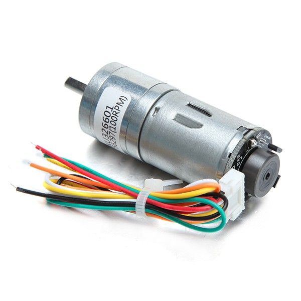 Motor DC 6V com Encoder 100 RPM | Baú da Eletrônica - Baú da Eletrônica ...