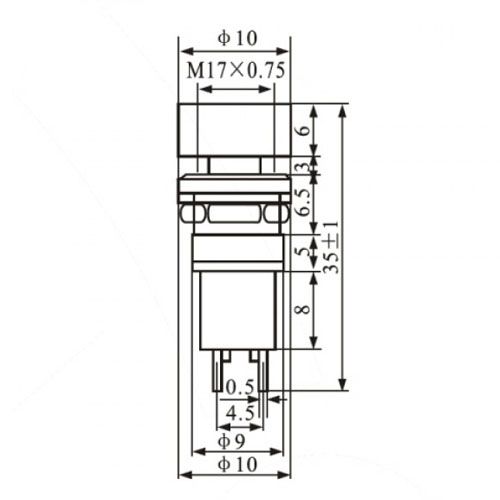 Chave Táctil DS323 N/F Vermelho | Baú da Eletrônica - Baú da Eletrônica ...