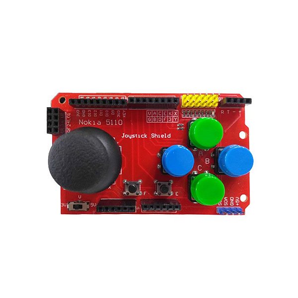 Joystick Shield Para Arduino | Baú da Eletrônica - Baú da Eletrônica ...