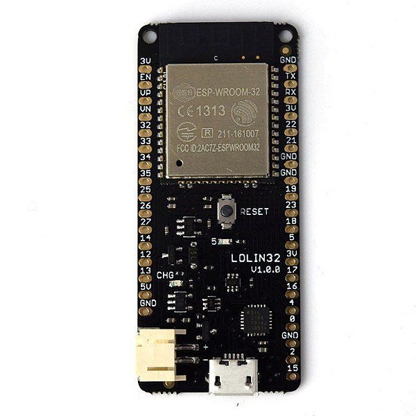 Wemos LOLIN32 - ESP32 - Baú da Eletrônica - Baú da Eletrônica ...