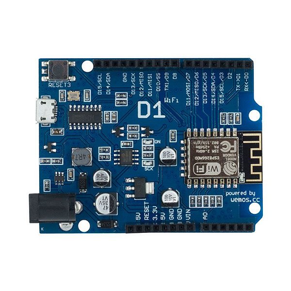 Placa WeMos D1 R2 Wifi ESP8266 | Baú da Eletrônica - Baú da Eletrônica ...