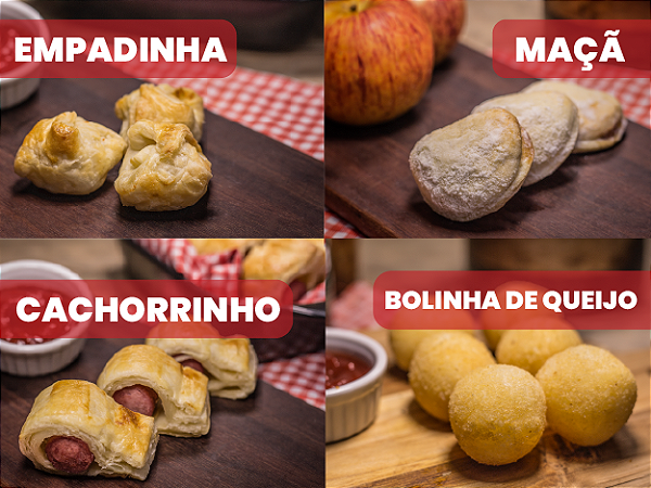 Salgadinhos Assados e Fritos Sortidos - 1kg - Anna Armelin Doceria