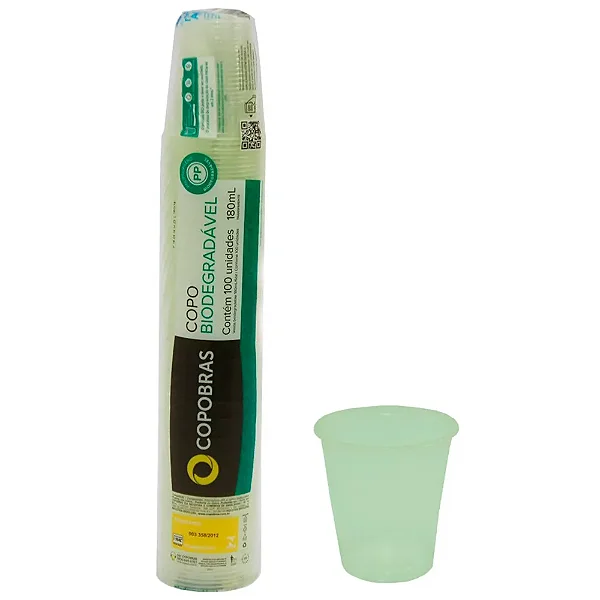 COPO COPOBRÁS 180 ml BIODEGRADÁVEL - Boni Embalagens