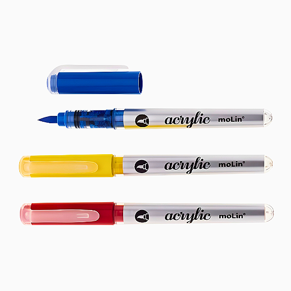 Caneta Brush Acrylic Cores Viva Regulares c/ 12 Unidades - Molin - Os ...