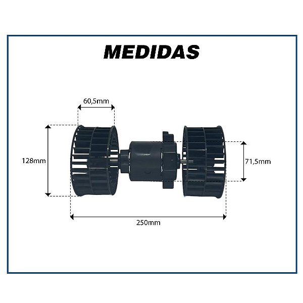 MOTOR VENTILADOR CAIXA EVAPORADORA VOLVO FH 24V 2002 2014 - Surplus Air
