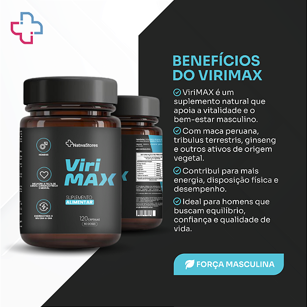 ViriMAX | Energia e Vitalidade Masculina Natural - Nativa Stores ...