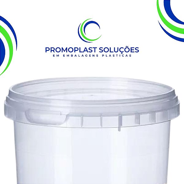P460 - Pote Plástico Redondo Com Lacre 460 ml - 100 Unidades (Tampas ...